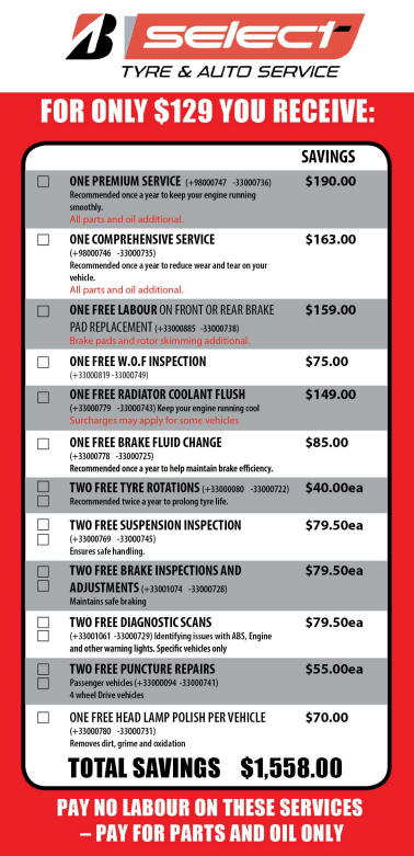Wairau Bridgestone Select – Reaction Auto